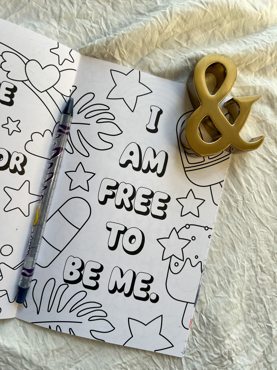 Positive Doodles Coloring Book | Mosaic the Label