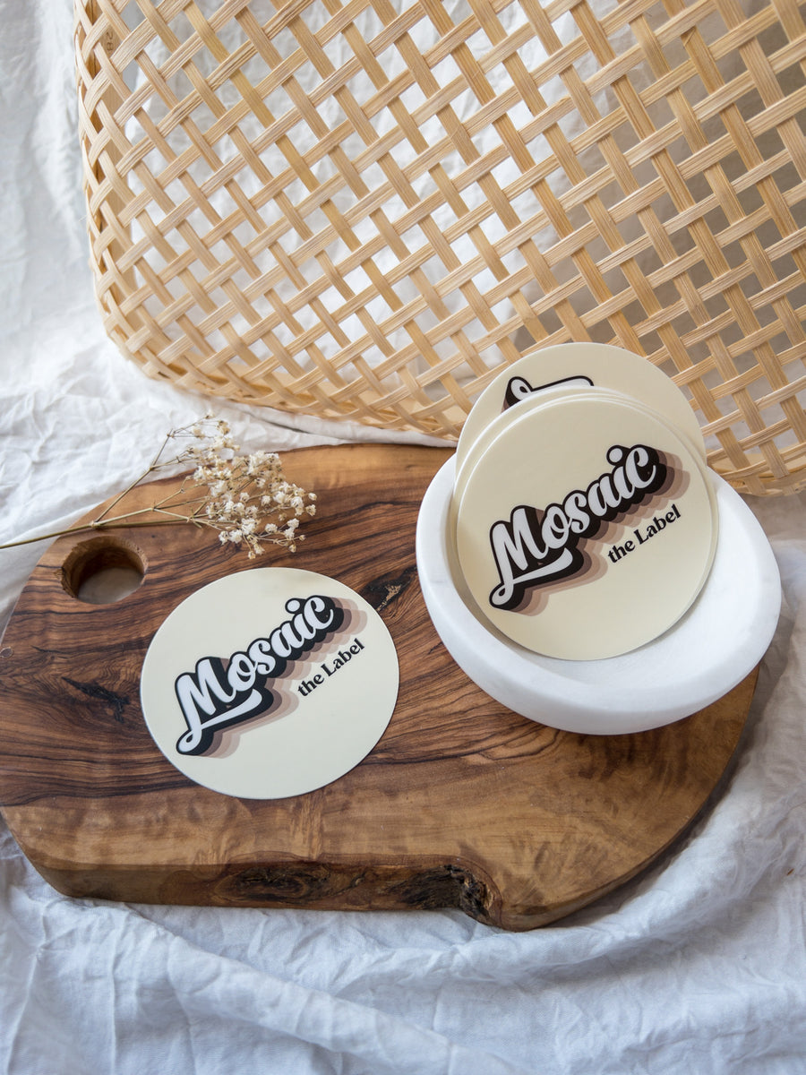 Mosaic Groovy Logo Sticker | Mosaic the Label