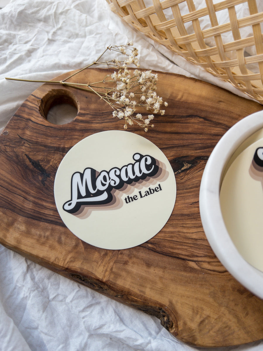 Mosaic Groovy Logo Sticker | Mosaic the Label